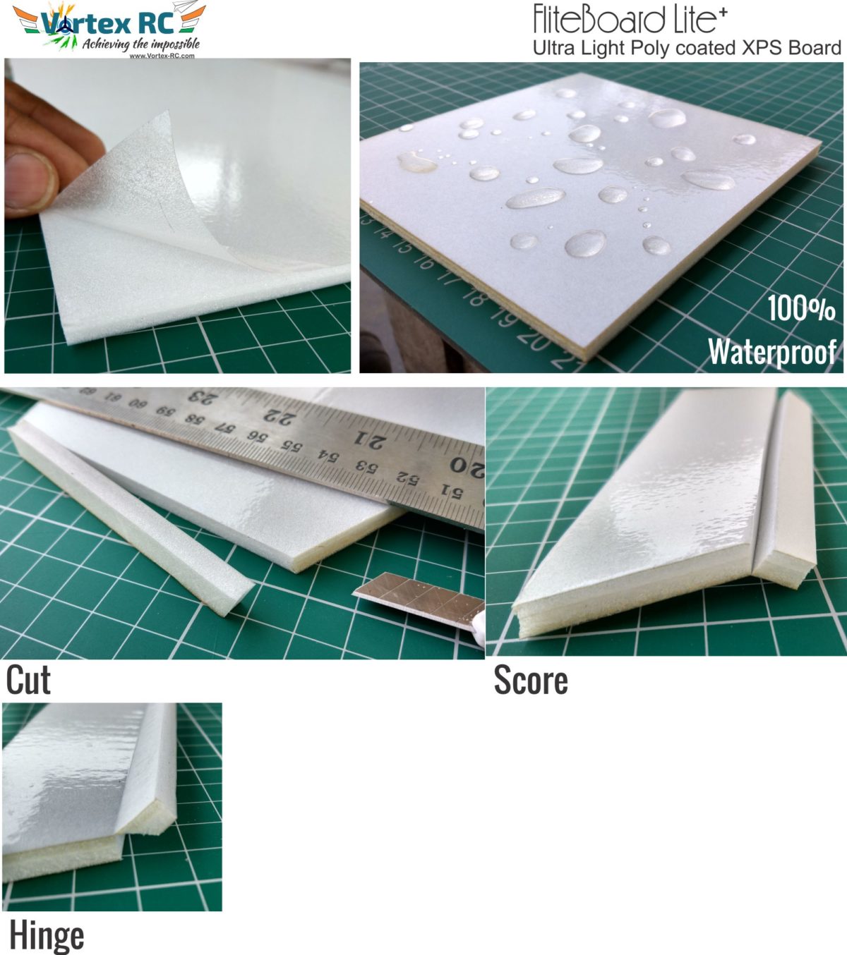 FliteBoard: Lightweight Paper Laminated Foamboard for RC planes in India