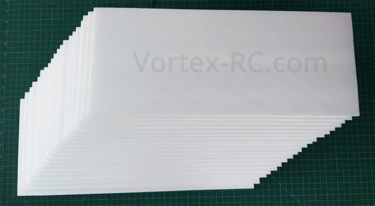 6MM Depron 20 Sheet Pack 500x200MM - Vortex-RC