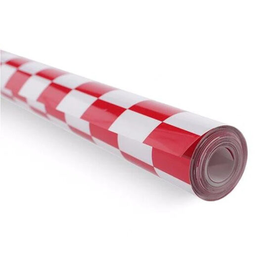 2m x 60cm Red & white Grid (30*30mm) High Quality Covering Film - Vortex-RC